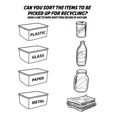 Coloriage Recyclage à imprimer