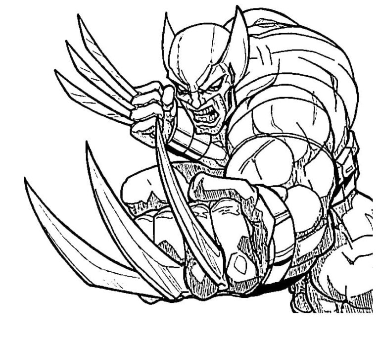 Wolverine Coloring Pages