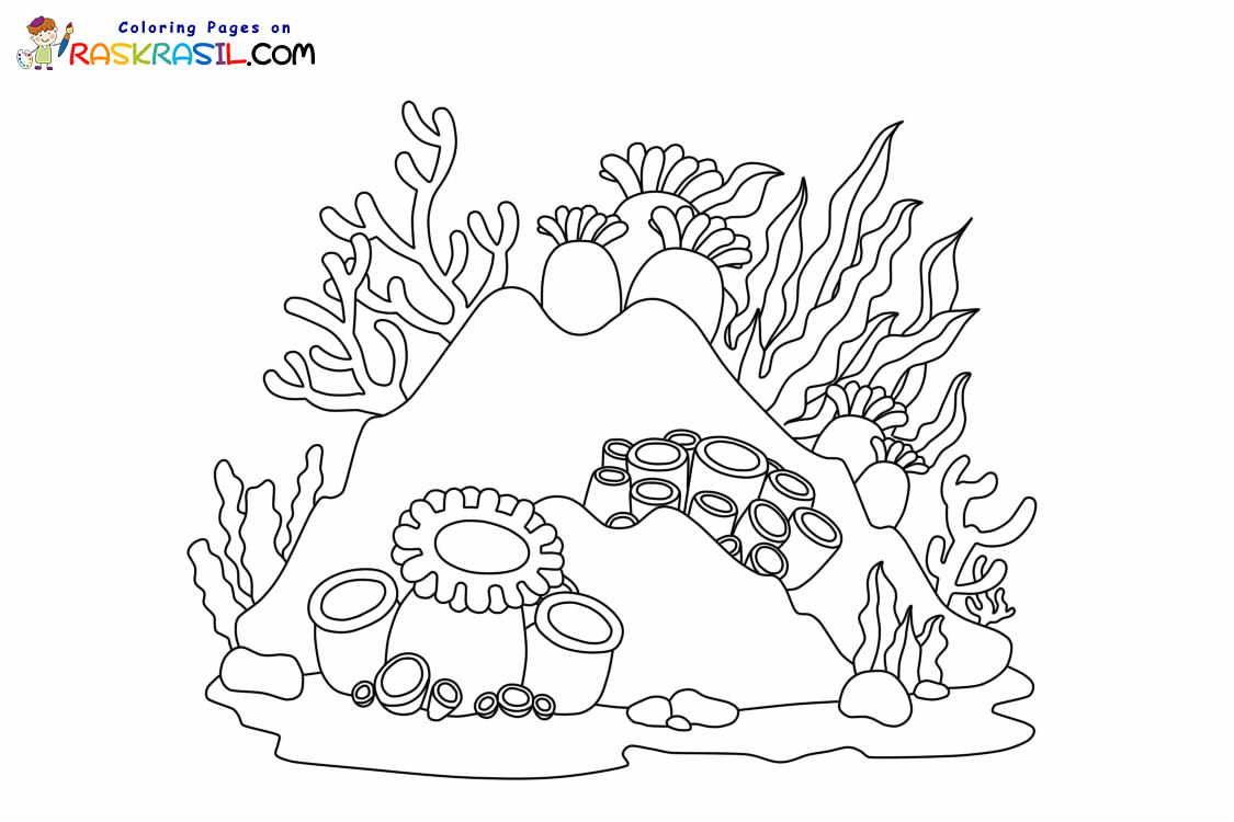 Coral Reef Coloring Pages