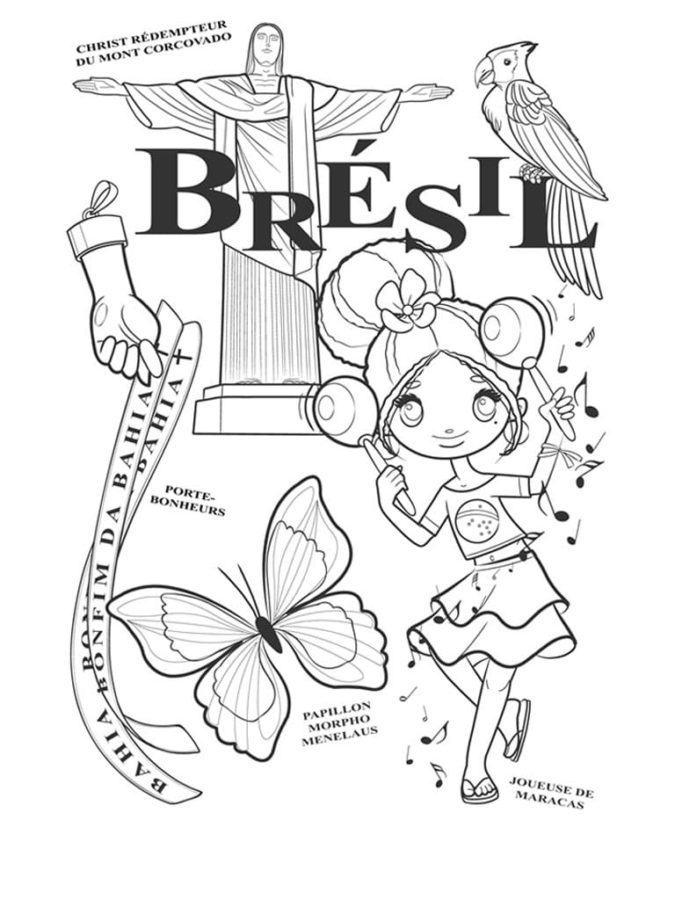 Desenhos de Brasil para Colorir