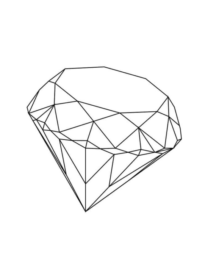 Diamond Coloring Pages