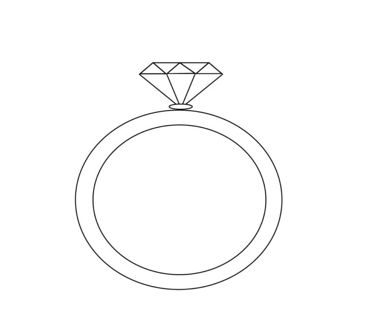 Diamond Coloring Pages