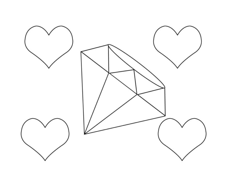 Dibujos de Diamante para Colorear
