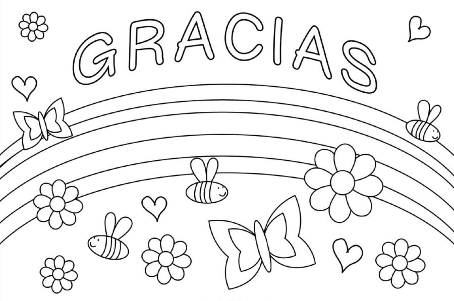 Dibujos de Gracias para Colorear