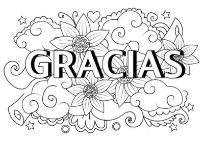 Dibujos de Gracias para Colorear