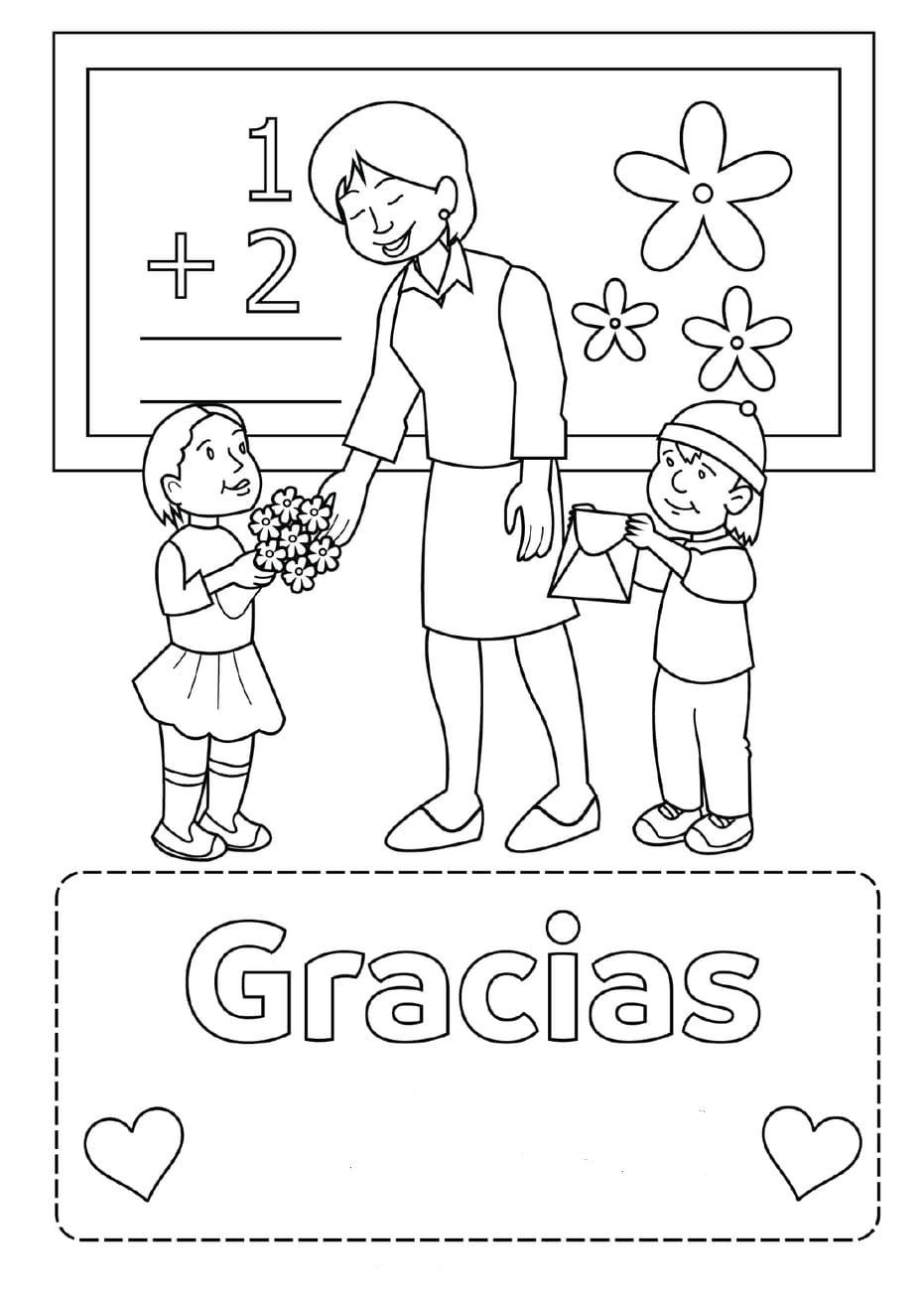 Dar Gracias Pagina Para Colorear