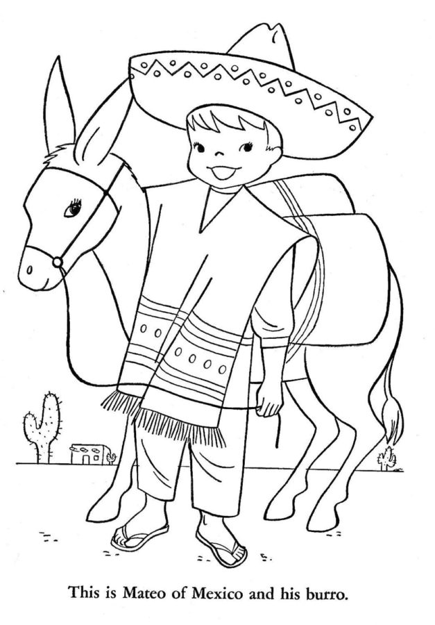 Coloriage Mexique à imprimer