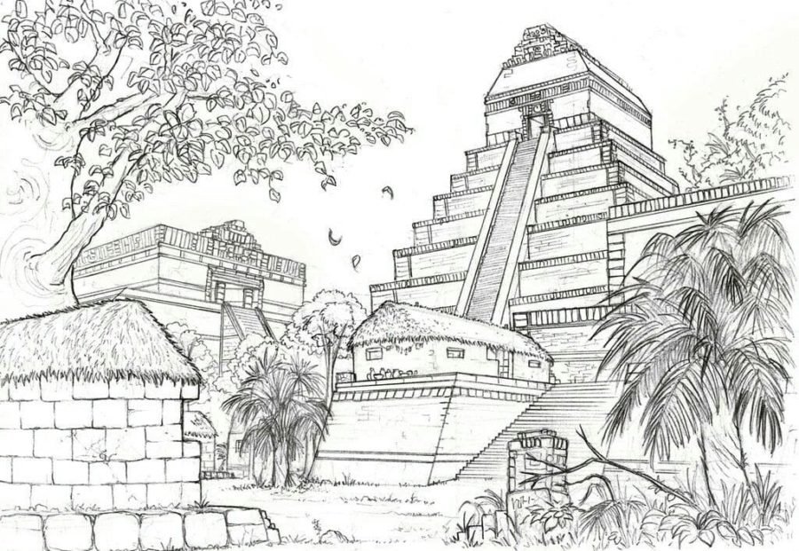 Coloriage Mexique à imprimer