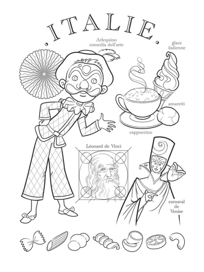 Disegni di Italia da Colorare