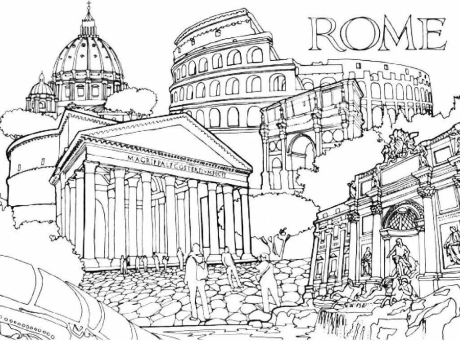 Disegni di Italia da Colorare