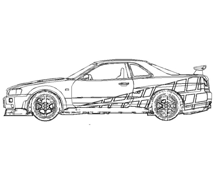 Fast and Furious Coloring Pages