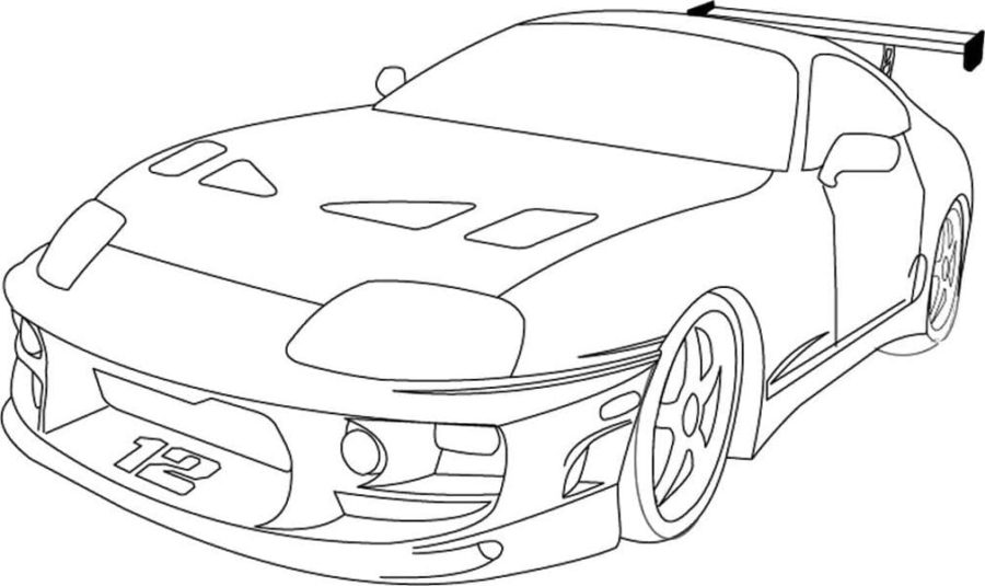 Fast and Furious Coloring Pages