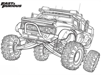 Fast and Furious Coloring Pages