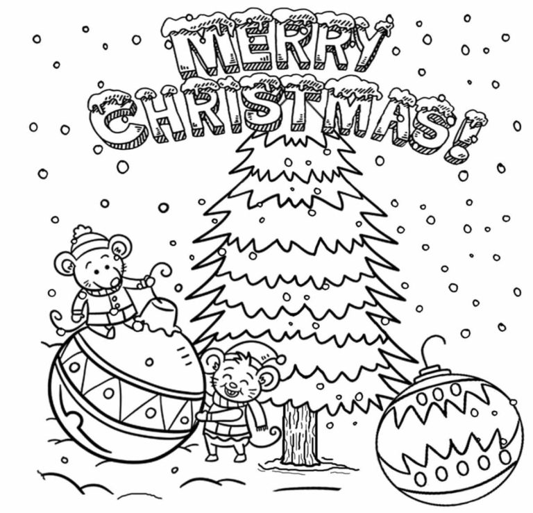 Funny Christmas Coloring Pages