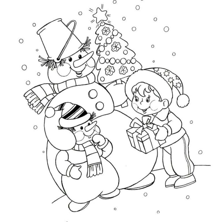 Funny Christmas Coloring Pages