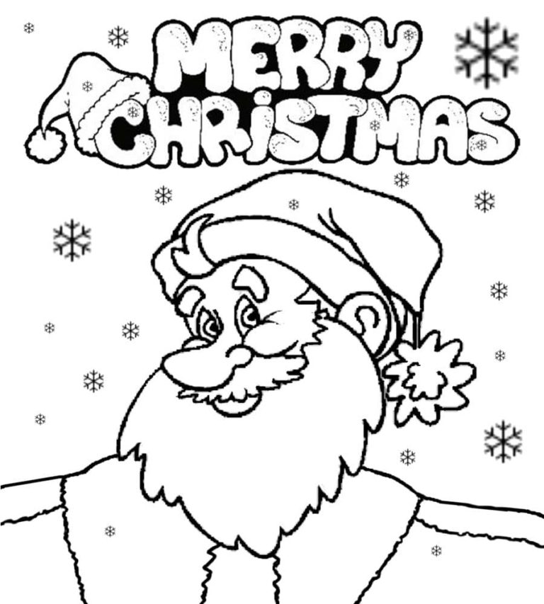 Funny Christmas Coloring Pages