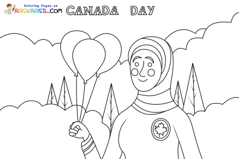 Coloriage Fête du Canada à imprimer