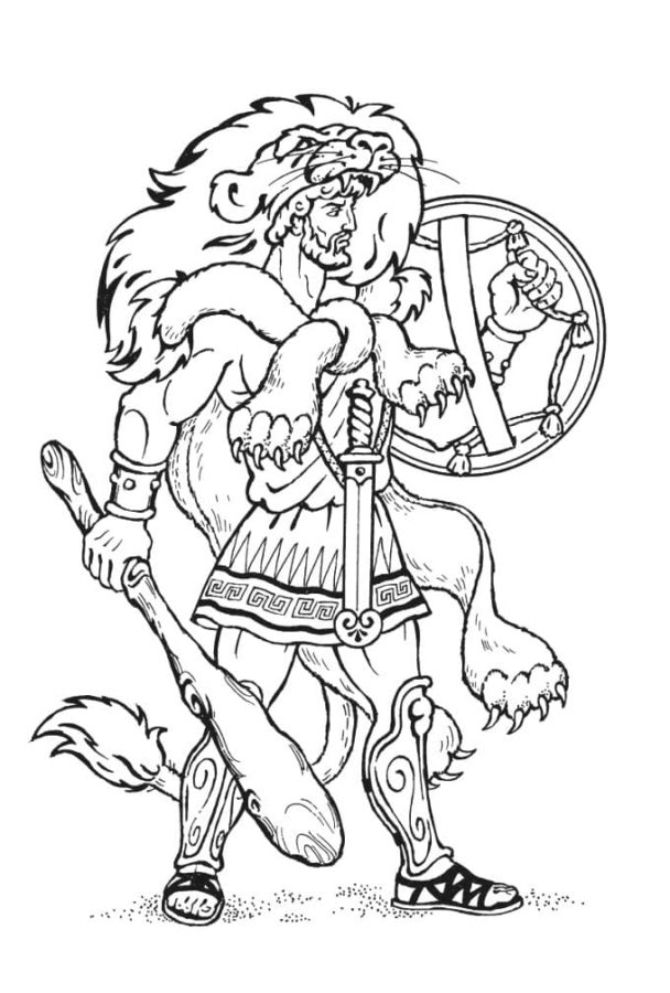 Disegni di Ercole da Colorare