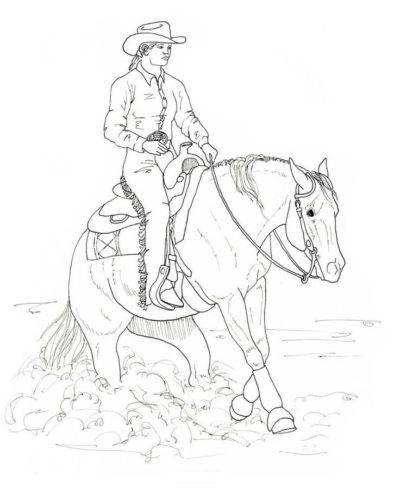 Ausmalbilder Pferde und Reiten | Malvorlagen zum Ausdrucken
