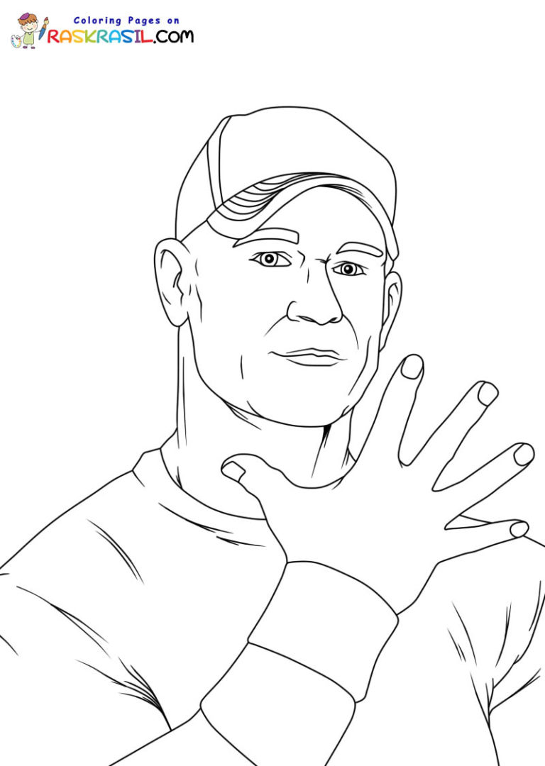 John Cena Coloring Pages
