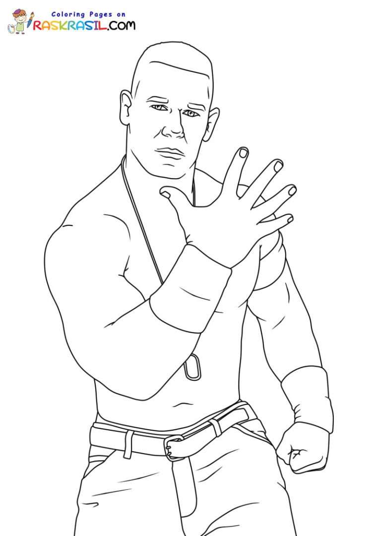 John Cena Coloring Pages