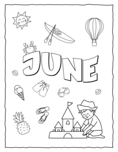 June Coloring Pages