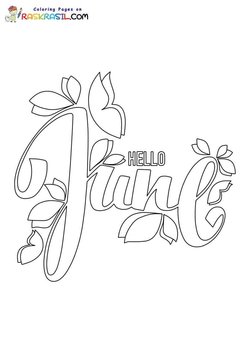 June Coloring Pages