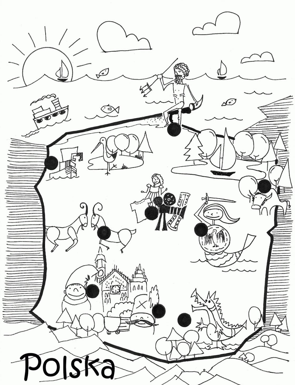 Kolorowanki Polska | Darmowe kolorowanki do wydruku