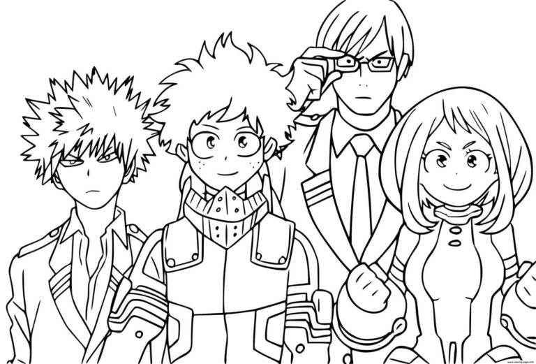 Manga Coloring Pages