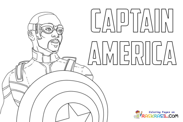 Dibujos de Capitán América para Colorear