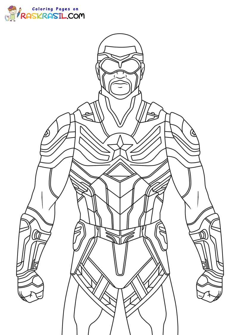 Captain America Coloring Pages