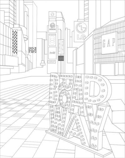 Disegni di New York da Colorare