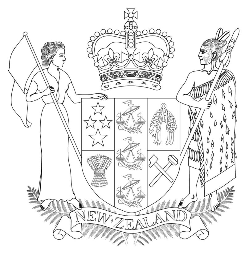 New Zealand Coloring Pages