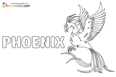 Dibujos de Fénix para Colorear