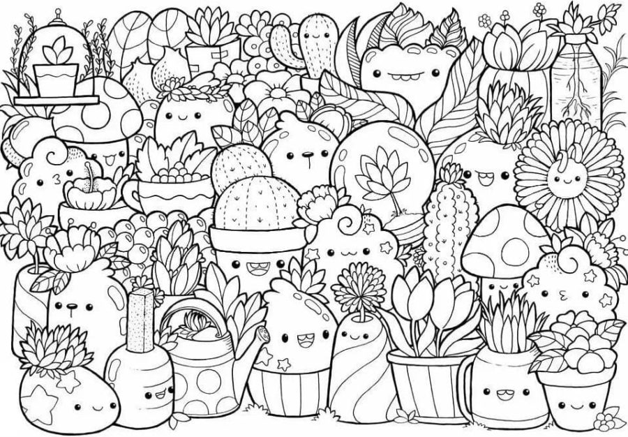 Dibujos de Plantas para Colorear