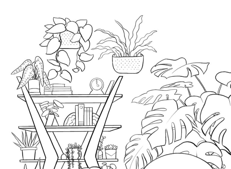 Dibujos de Plantas para Colorear