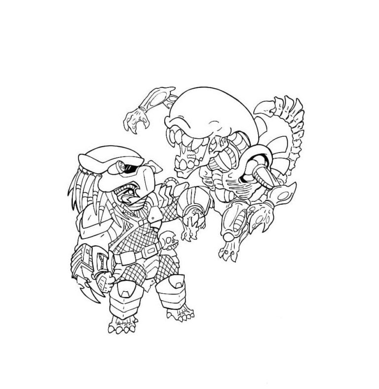 Dibujos de Depredador para Colorear