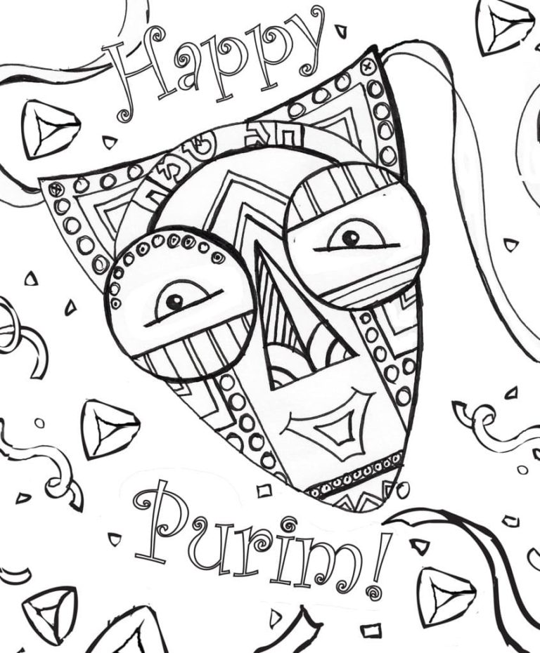 Purim Coloring Pages