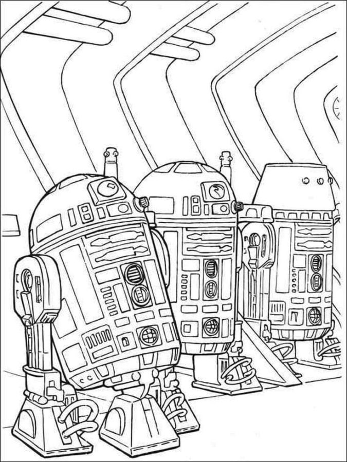 R2D2 Coloring Pages