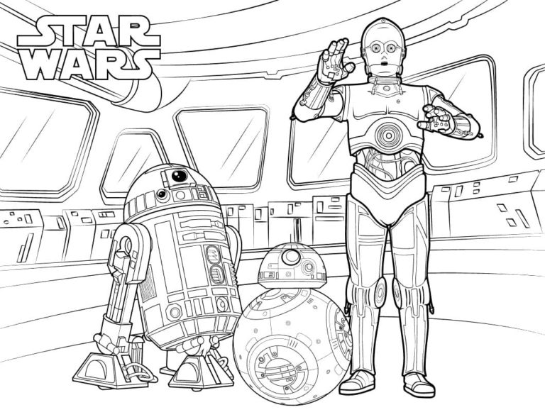 R2D2 Coloring Pages
