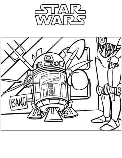 R2D2 Coloring Pages