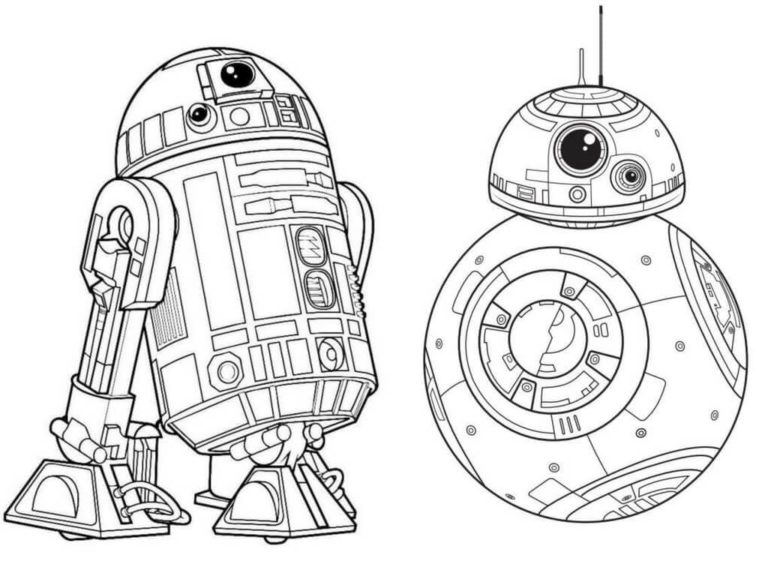 R2D2 Coloring Pages