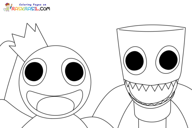 Rainbow Friends Coloring Pages