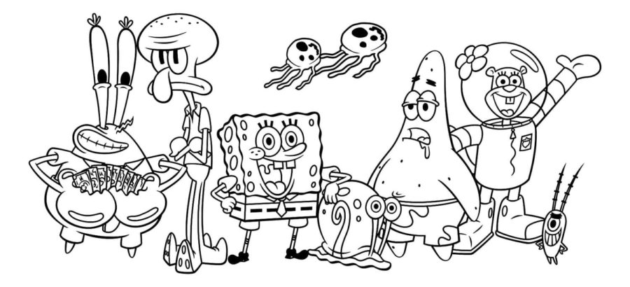 Desenhos de Sandy Bob Esponja para Colorir