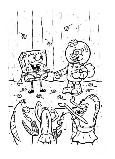 Dibujos de Arenita Mejillas para Colorear
