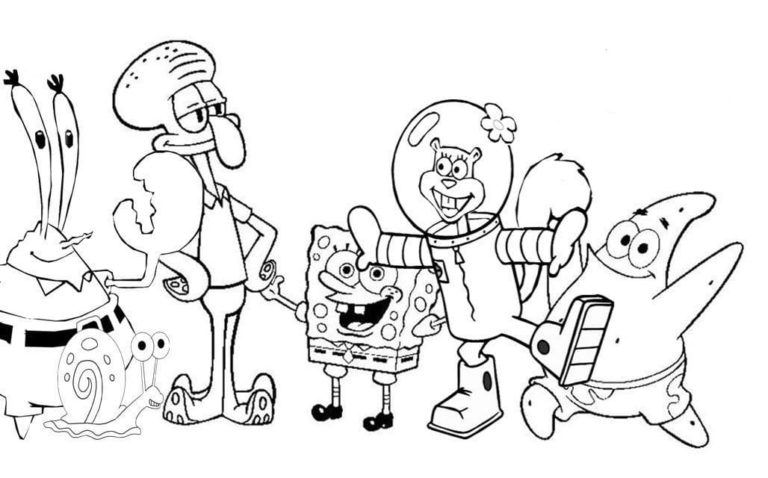 Sandy Cheeks Coloring Pages