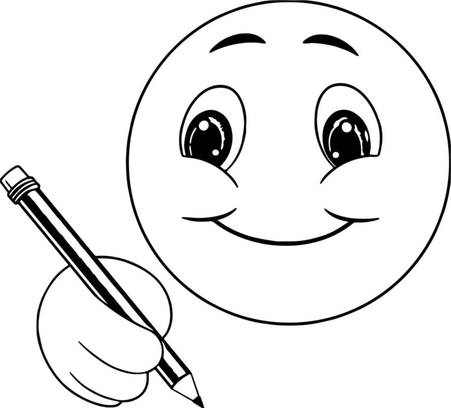 Smiley Face Coloring Pages