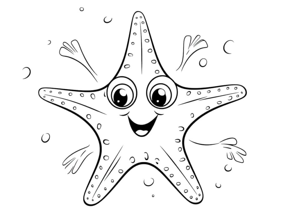 Disegni di Stella Marina da Colorare