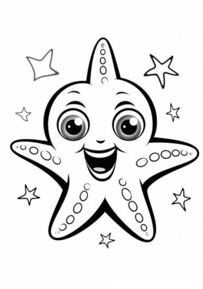 Disegni di Stella Marina da Colorare