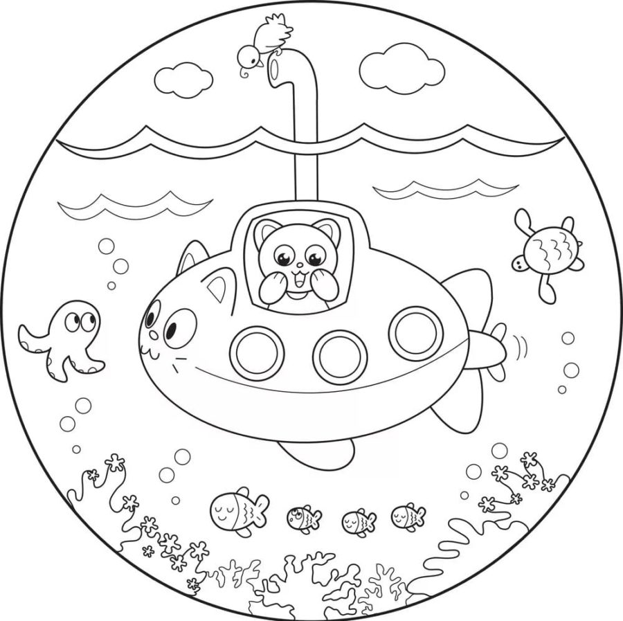 Coloriage Sous Marin à imprimer